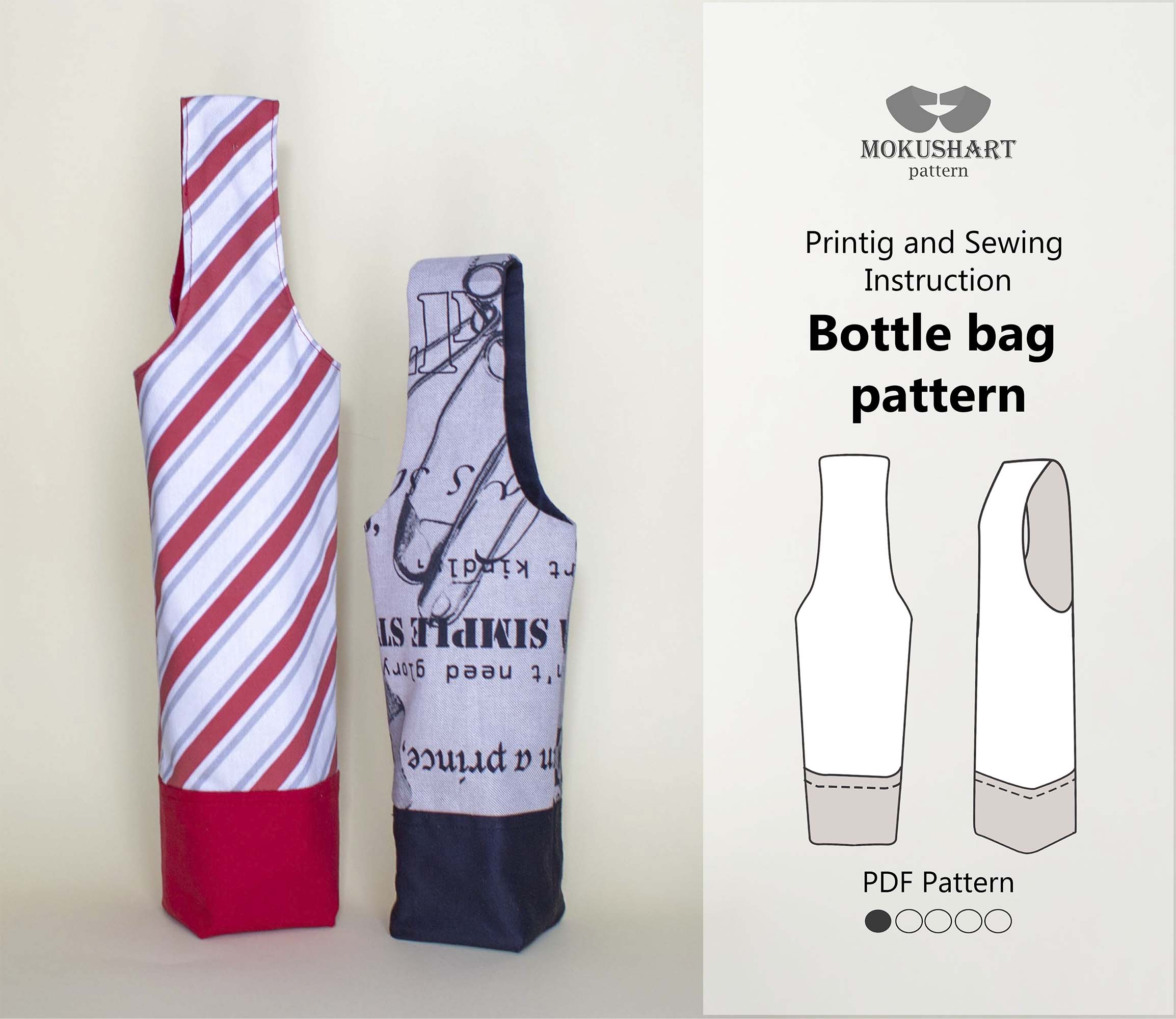 Bottle bag patterns – MokushArt